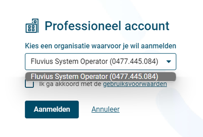 Hoe registreer ik me met mijn professioneel account op Mijn Fluvius ...
