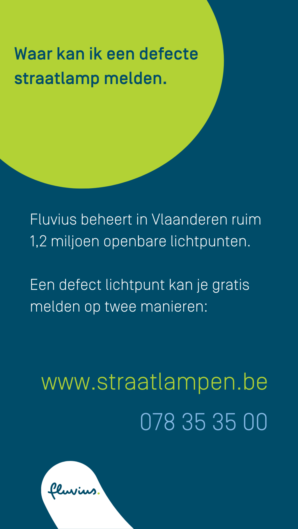 Defecte straatlamp melden | Fluvius